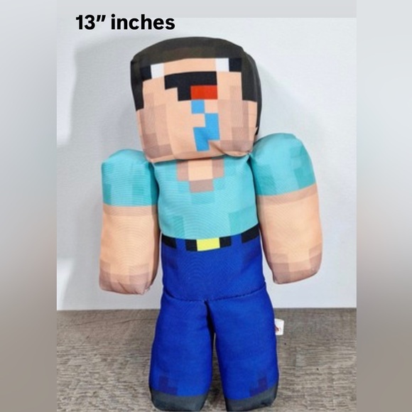 Toys | Minecraft Steve Large 13 Plush Toy | Poshmark